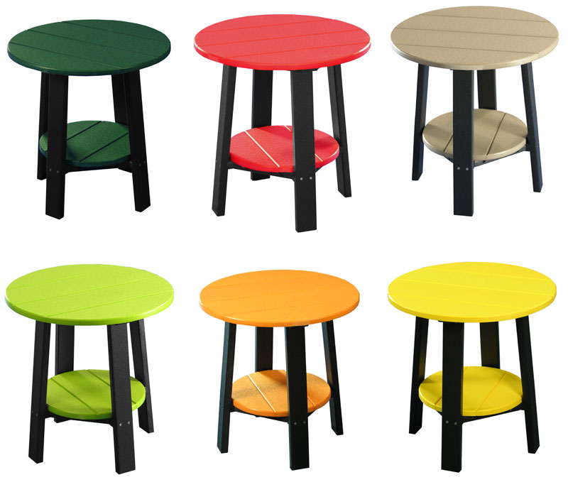 Various Colors of Deluxe End Tables