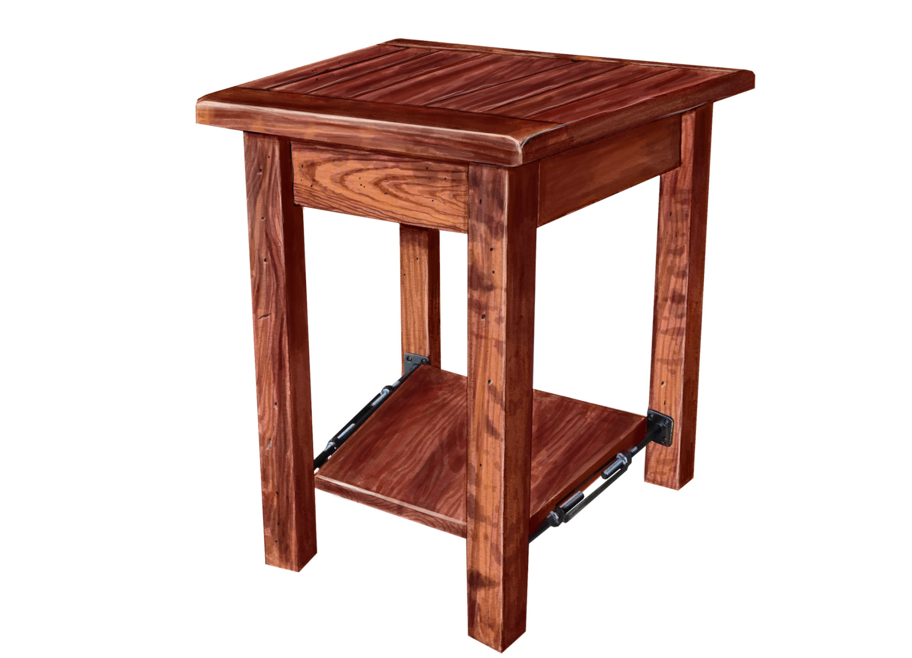 Bayfield Wedge End Tables - Ohio Hardwood Furniture