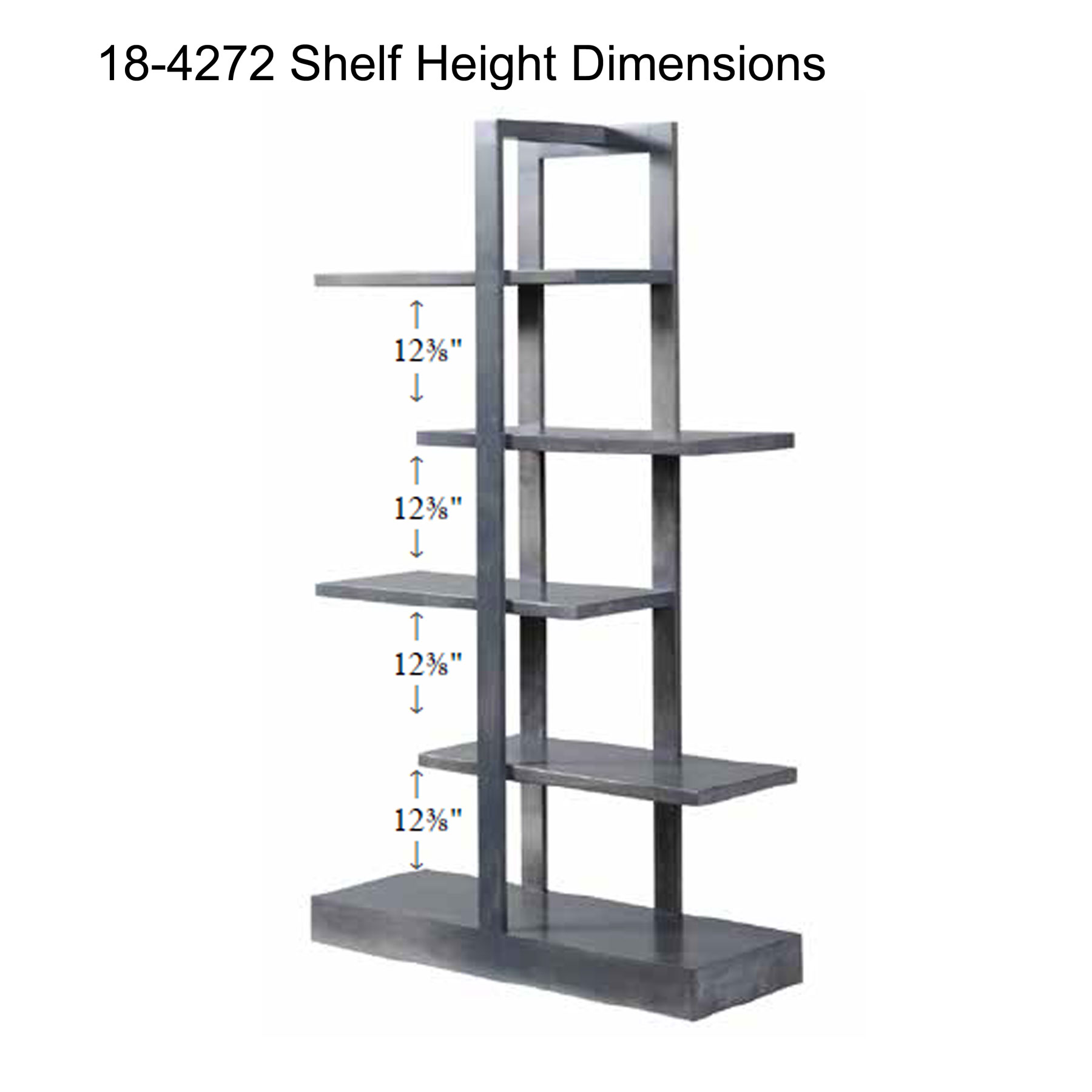 Urban Display Open Shelf Etagere- Ohio Hardwood Furniture