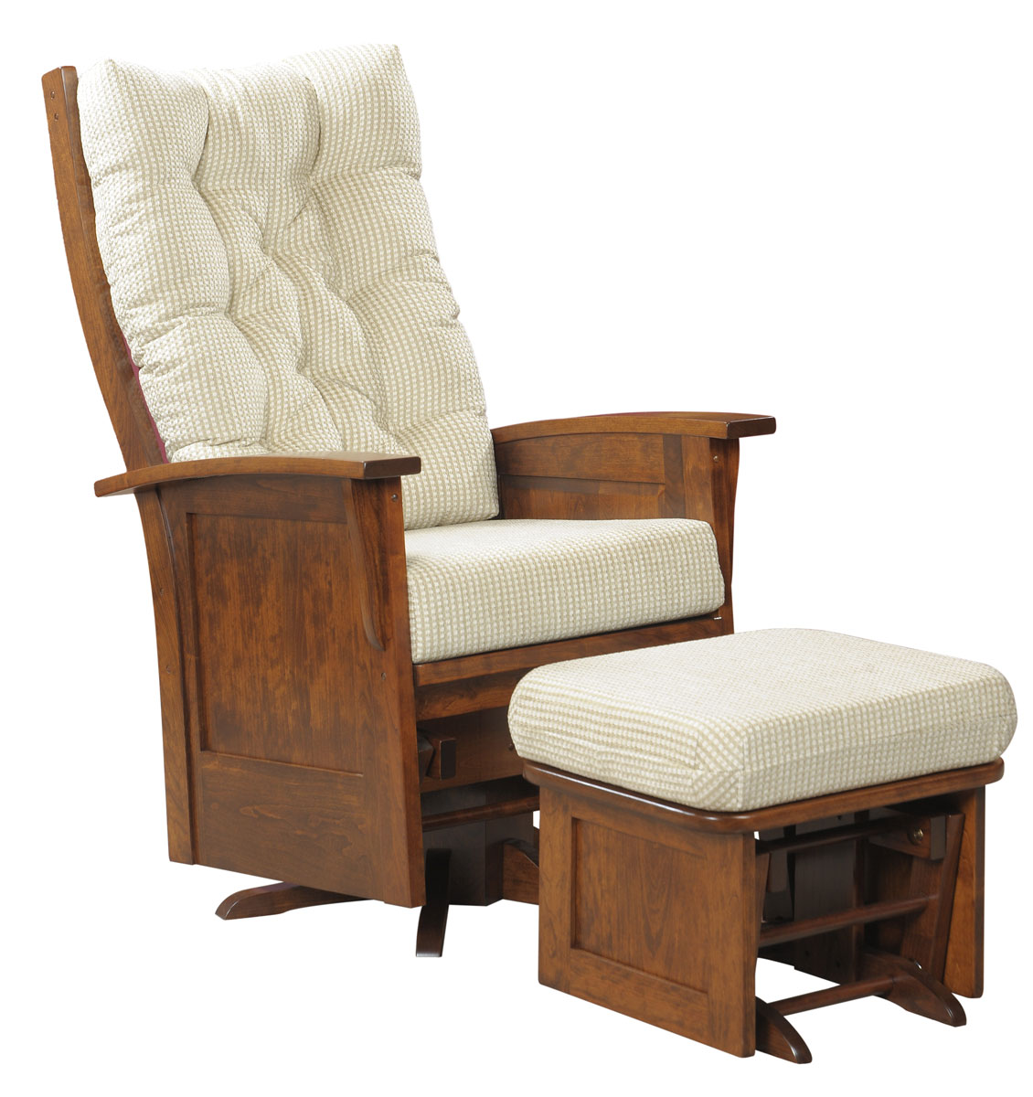 Deluxe Bow Back Swivel Glider with Optional Panel Sides