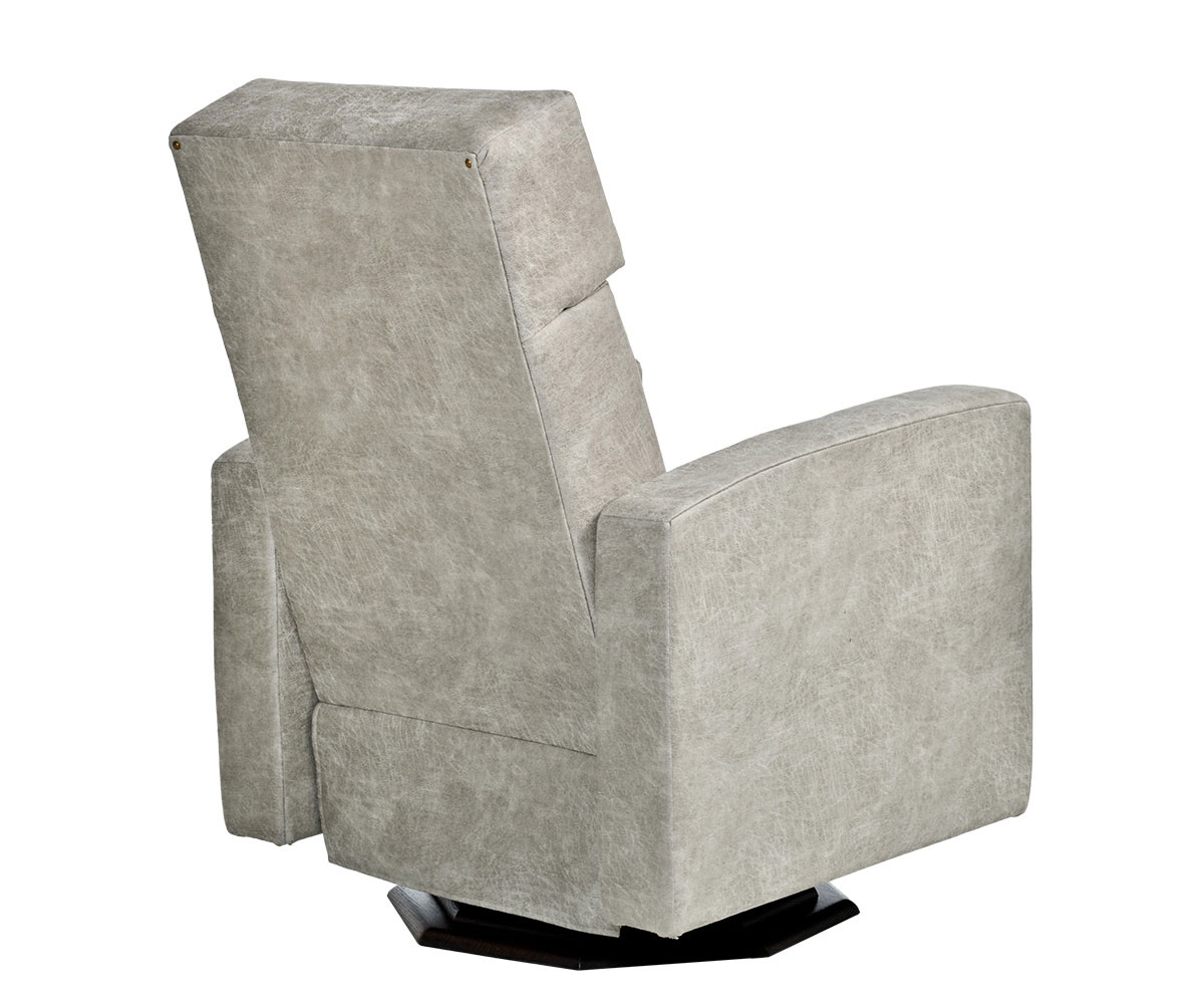 93 Modern Shaker Swivel Glider Recliner Back View