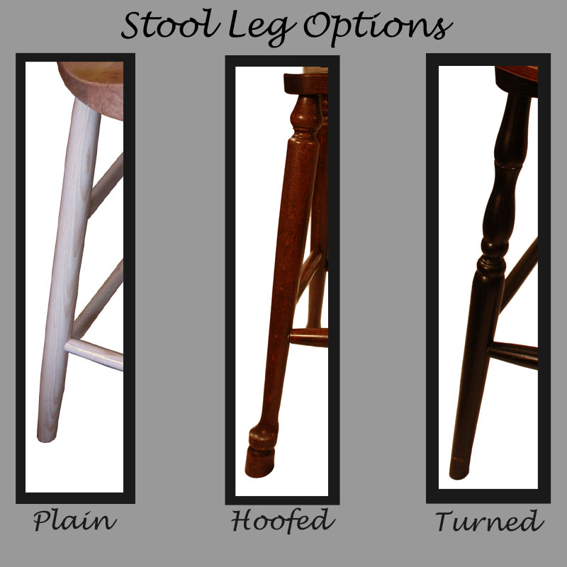 Stationary Saddle Stool - Ohio Hardwood & Upholstered Furniture