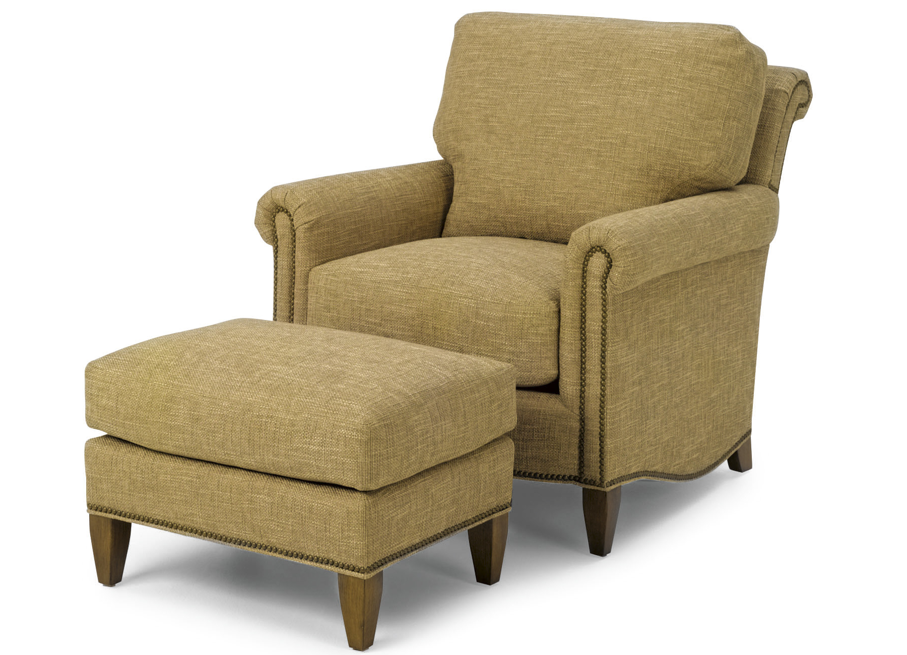 Barringer Chair & Ottoman by Wesley Hall- Ohio Hardwood Furniture